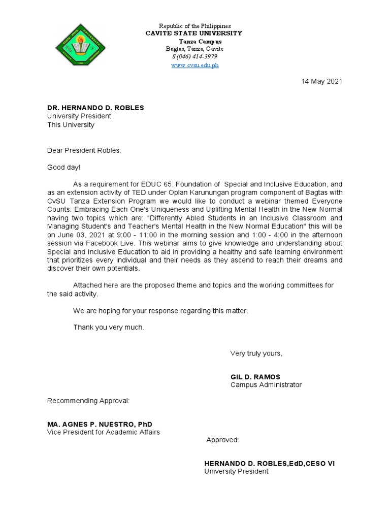 Educ65 Webinar Proposal Pdf Inclusion Education Mental Health