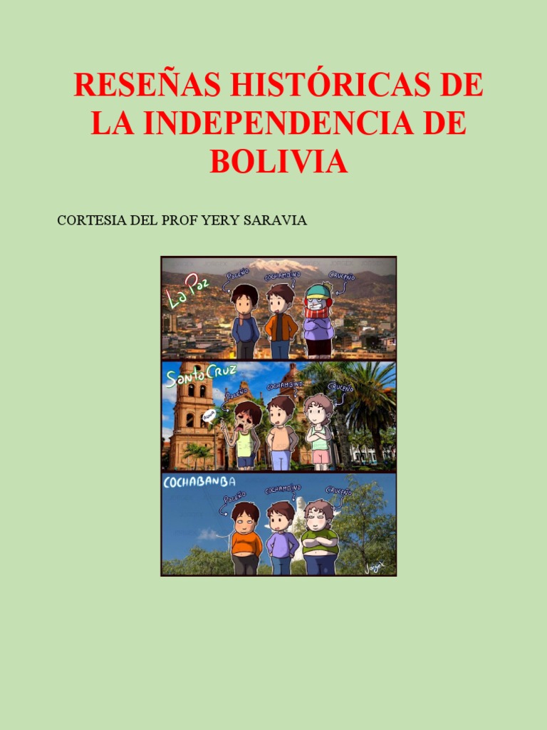 Reseñas Históricas de La Independencia de Bolivia | PDF | Comunidad ...