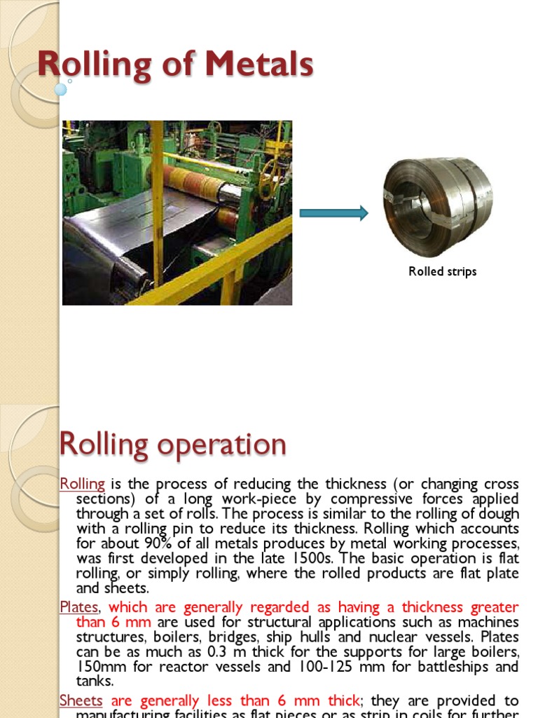 Everything You Need to Know About Rolling of Metals | PDF | Rolling ...