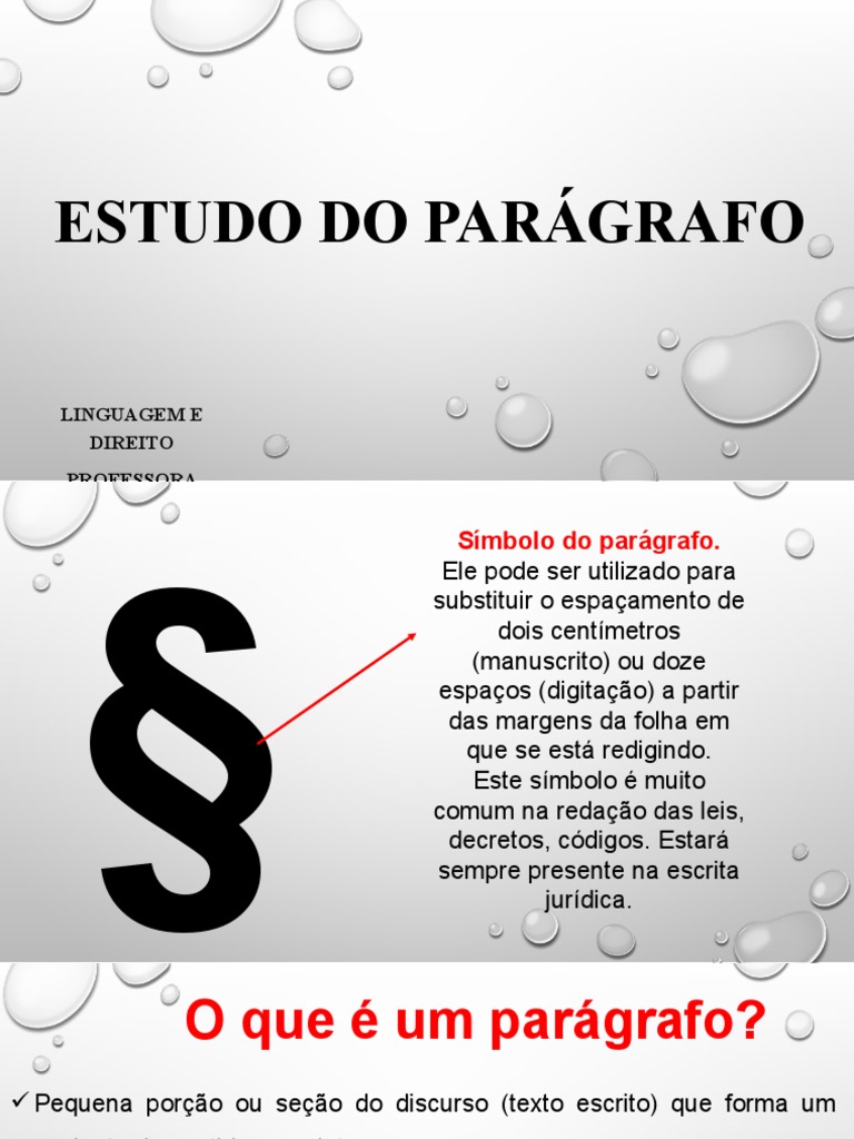 O que é um parágrafo? | PDF | Parágrafo