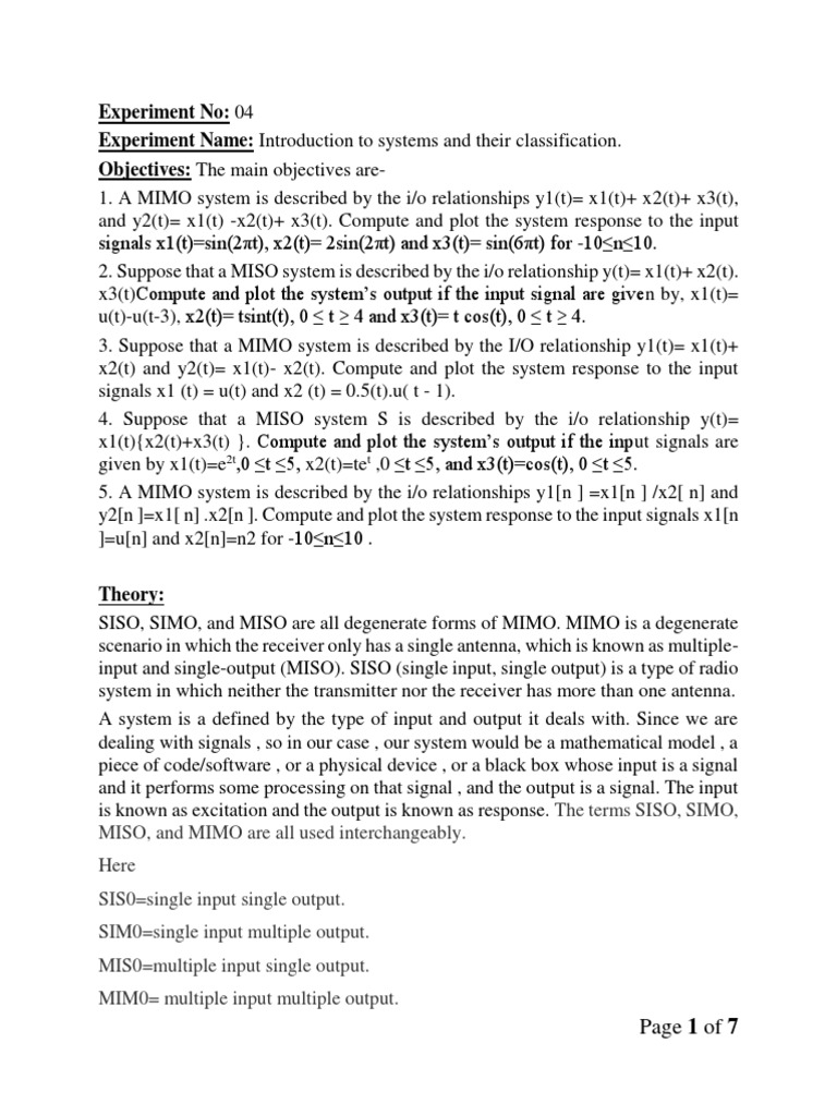 Lab-04 | PDF | Mimo | Input/Output