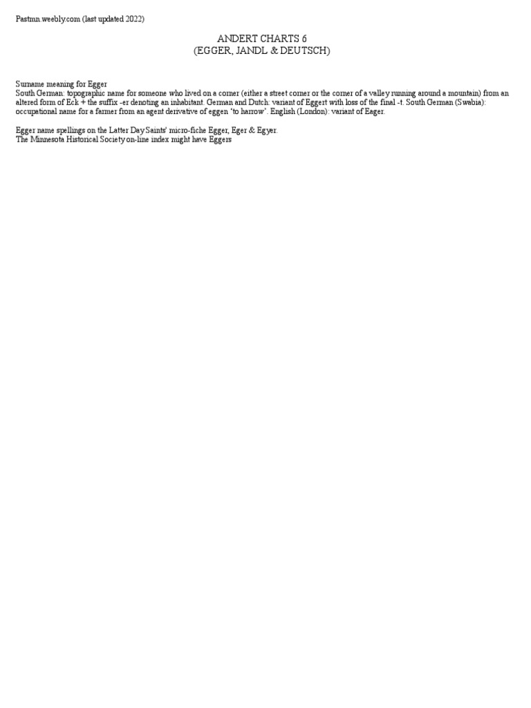 Andert Charts Part 6 Egger Jandl Deutsch | PDF