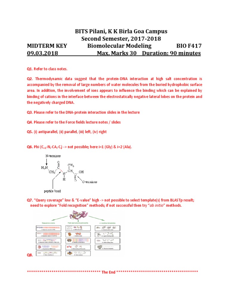 BIOF417 Midsem KEY | PDF