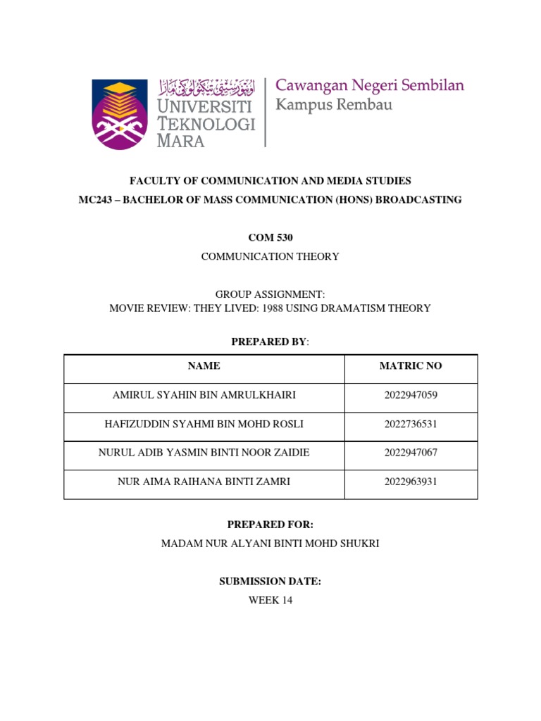 Group Assignment 2 - Com530 | PDF | Cognitive Science | Cognition