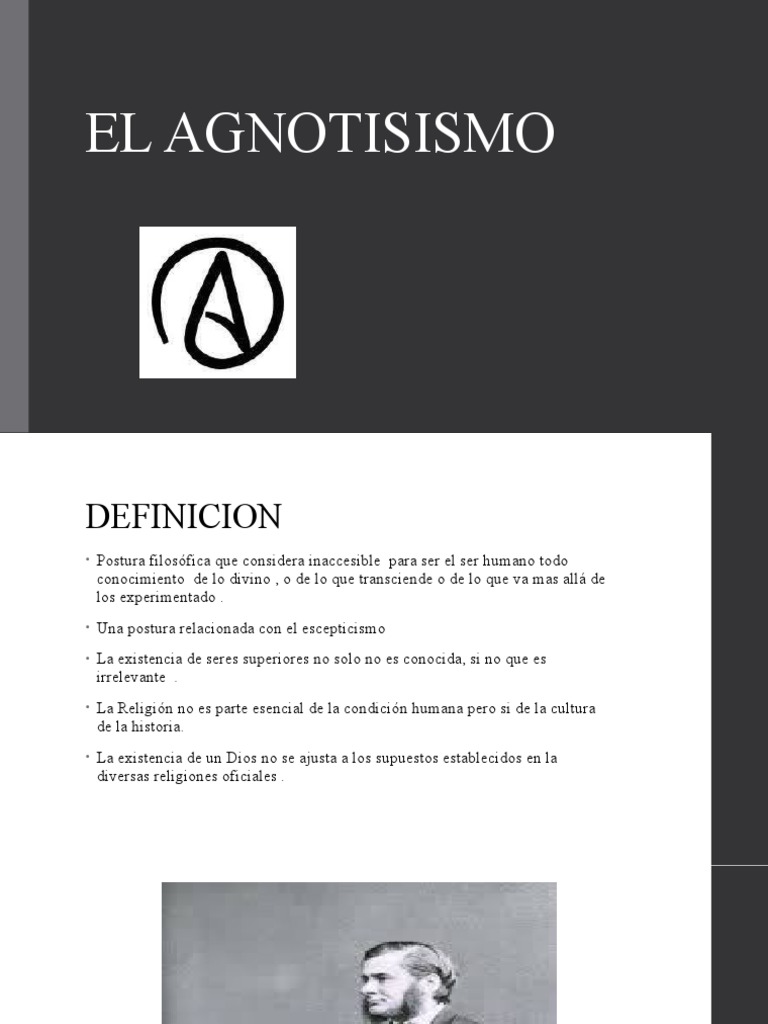 El Agnotisismo | PDF | Agnosticismo | Ateísmo