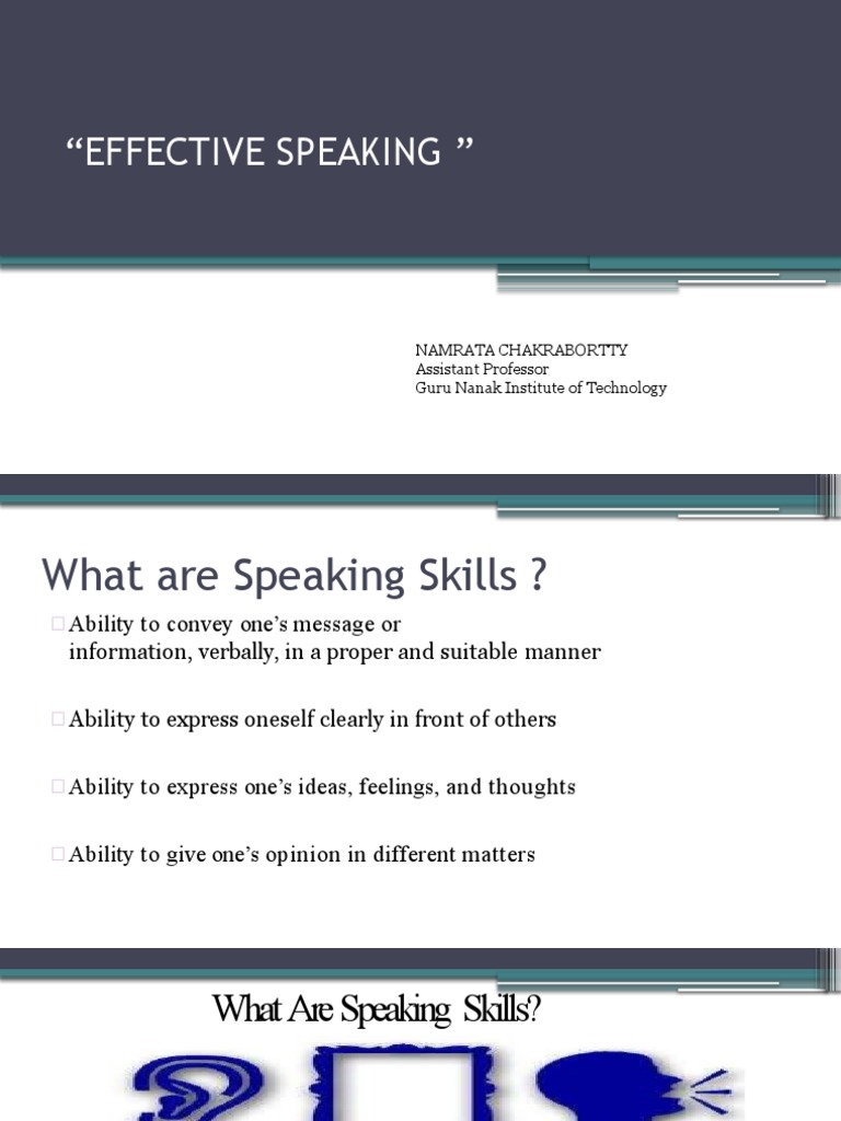 Effective Speaking | PDF | Public Speaking | Persuasion