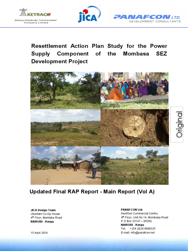 RAP Report For The Power Supply Component of The Mombasa SEZ Dev Project - Main Report Xvol Ax 0 ...