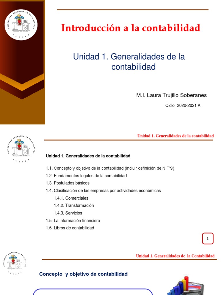 Generalidades de La Contabilidad - Primera Parte | PDF | Contabilidad | Estado financiero