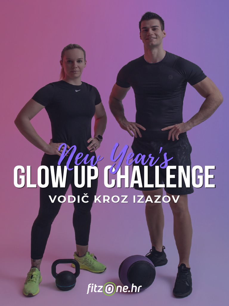 Glow Up Challenge - Trening Program Planovi Prehrane Fit Dnevnik | PDF
