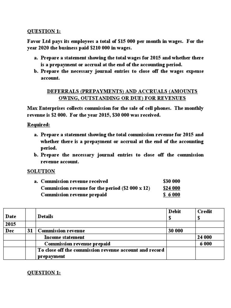 Wages and Revenue Accounting Entries | PDF | Law