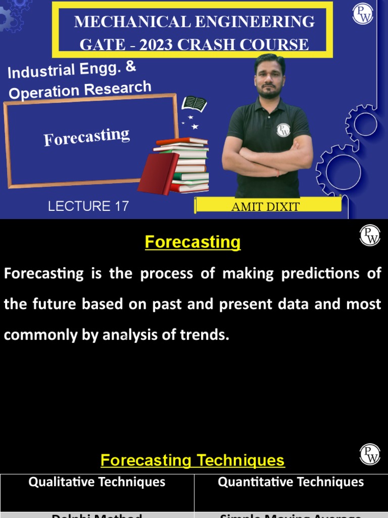 Lec 17 - Forecasting | PDF
