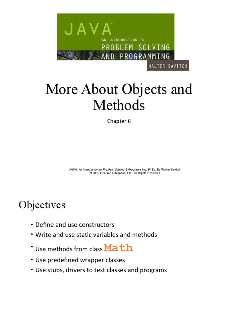 Chap 06ed8 Pdf Constructor Object Oriented Programming Programming