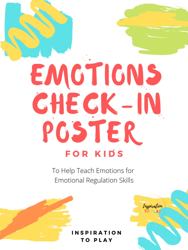 A Guide to Using an Emotions Check-In Poster to Help Teach Children ...