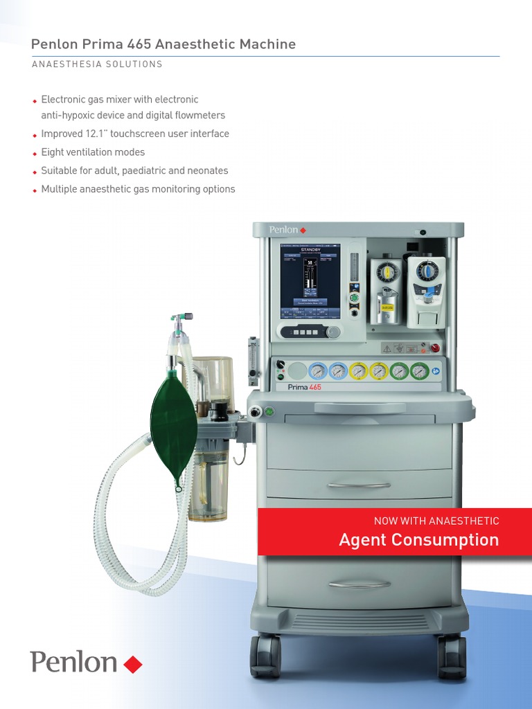 Prima 465 Sales en 0822 | PDF | Anesthesia | Flow Measurement