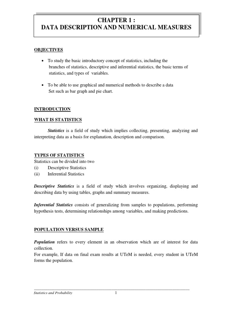 Chap1 Student | PDF | Statistics | Histogram