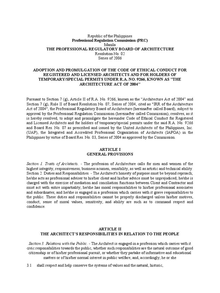 Section 1. Traits of Architects. - The Profession of Architecture Calls ...