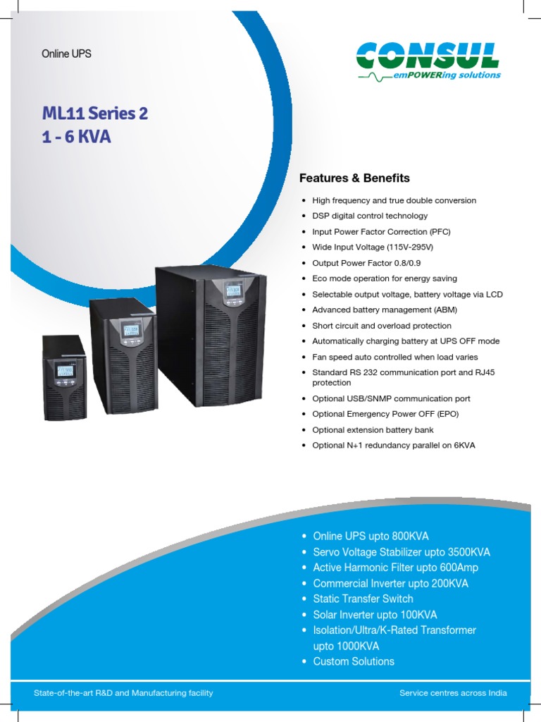 Consul Online Ups | PDF | Power Inverter | Electrical Components