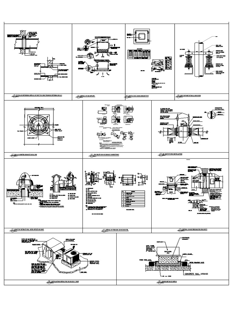 Typical Weathering Details of Duct Passing Through External Walls ...