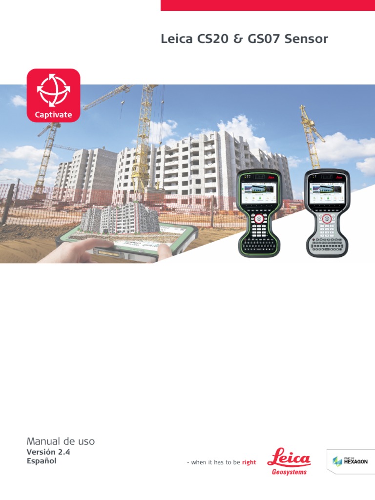 Leica CS20 GS Sensors UM v2-4-0 Es | PDF | Relámpago | Radiación ...