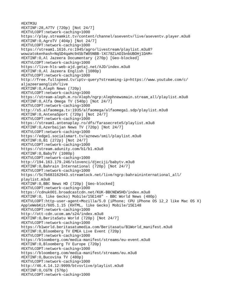 IPTV Github Romania | PDF | Broadcasting | Television