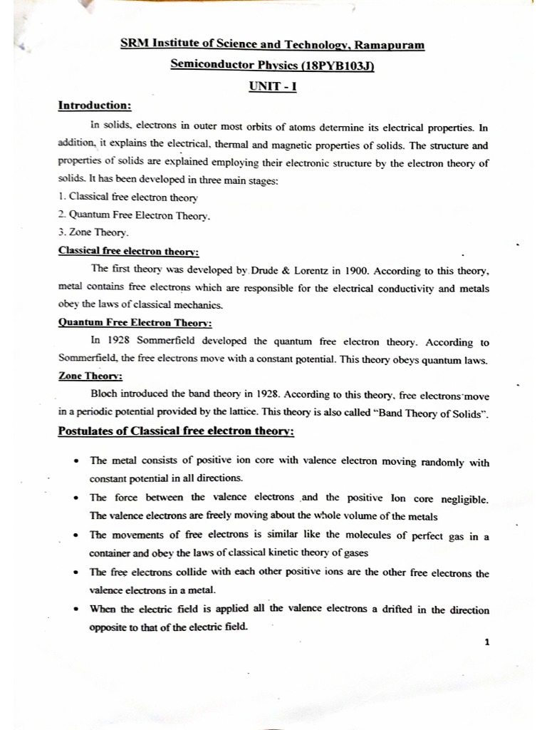 Module 1 Notes | PDF