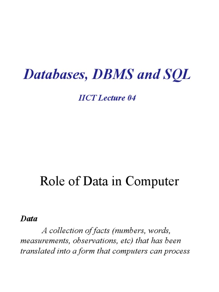 Iict Database Sql Pdf Relational Database Databases