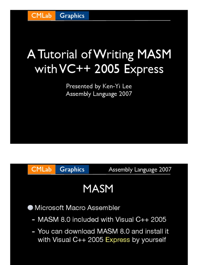 Masm Library Computing Assembly Language Free 30 Day Trial Scribd