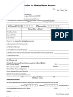 Application For Closure of Demat Account (NSDL/CDSL) : Ddmmyyyy | PDF ...