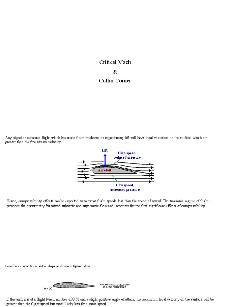 Critical Mach | PDF | Mach Number | Aerodynamics