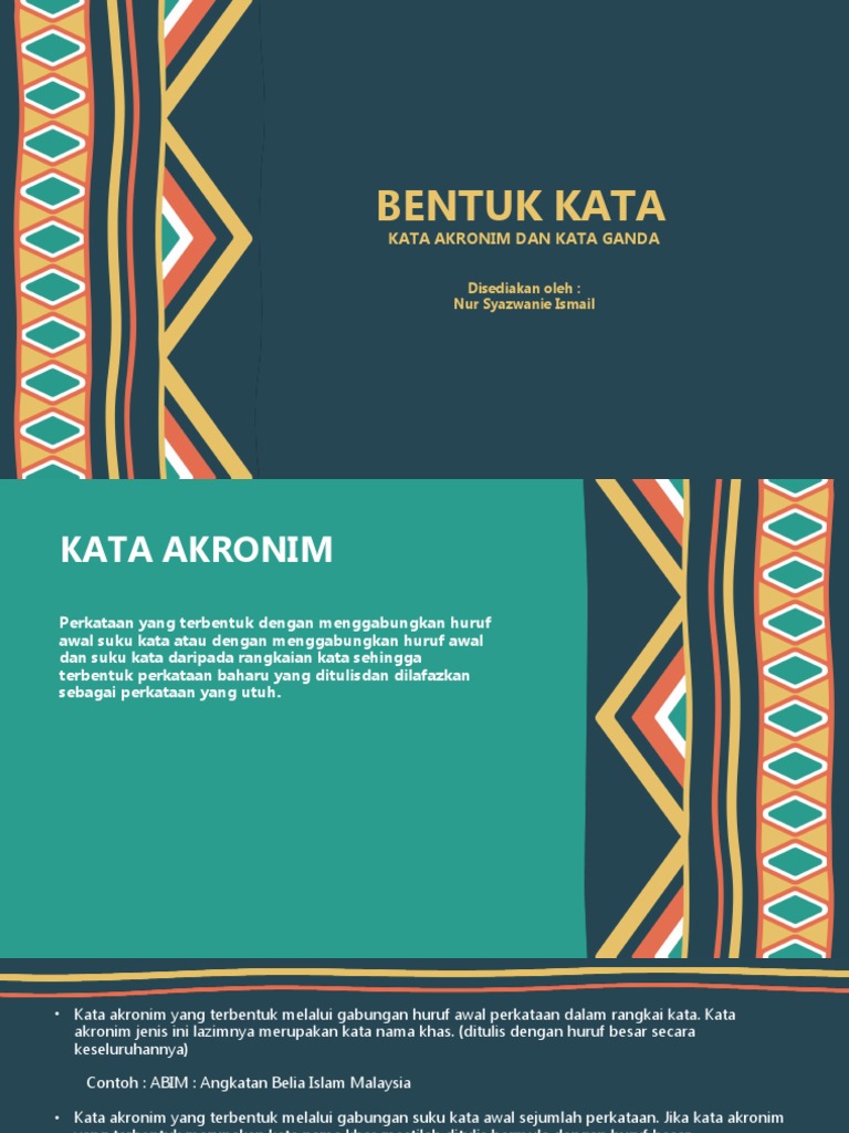 Panduan Kata Akronim & Ganda | PDF | Kajian Bahasa Asing