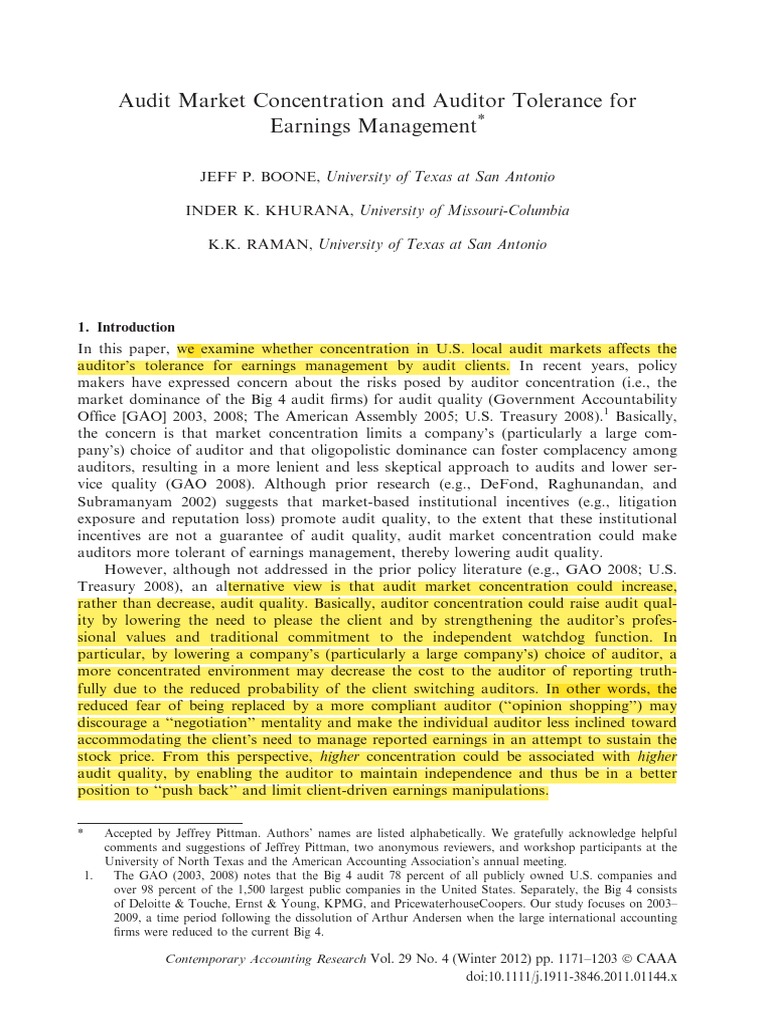 Boone Et - Al | PDF | Financial Audit | Regression Analysis Boone Et - Al | PDF | Financial Audit | Regression Analysis