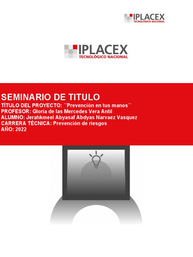 Anteproyecto Seminario de Titulo | PDF | Ciencias de la Salud