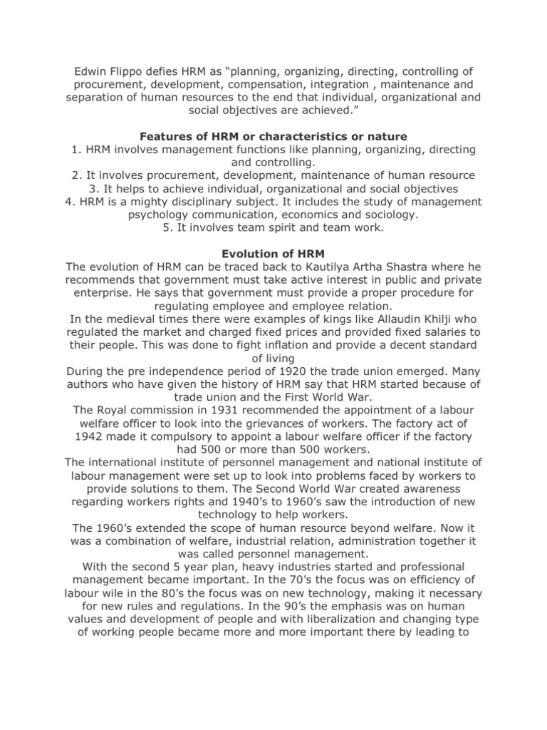 Edwin Flippo Defies HRM As | PDF