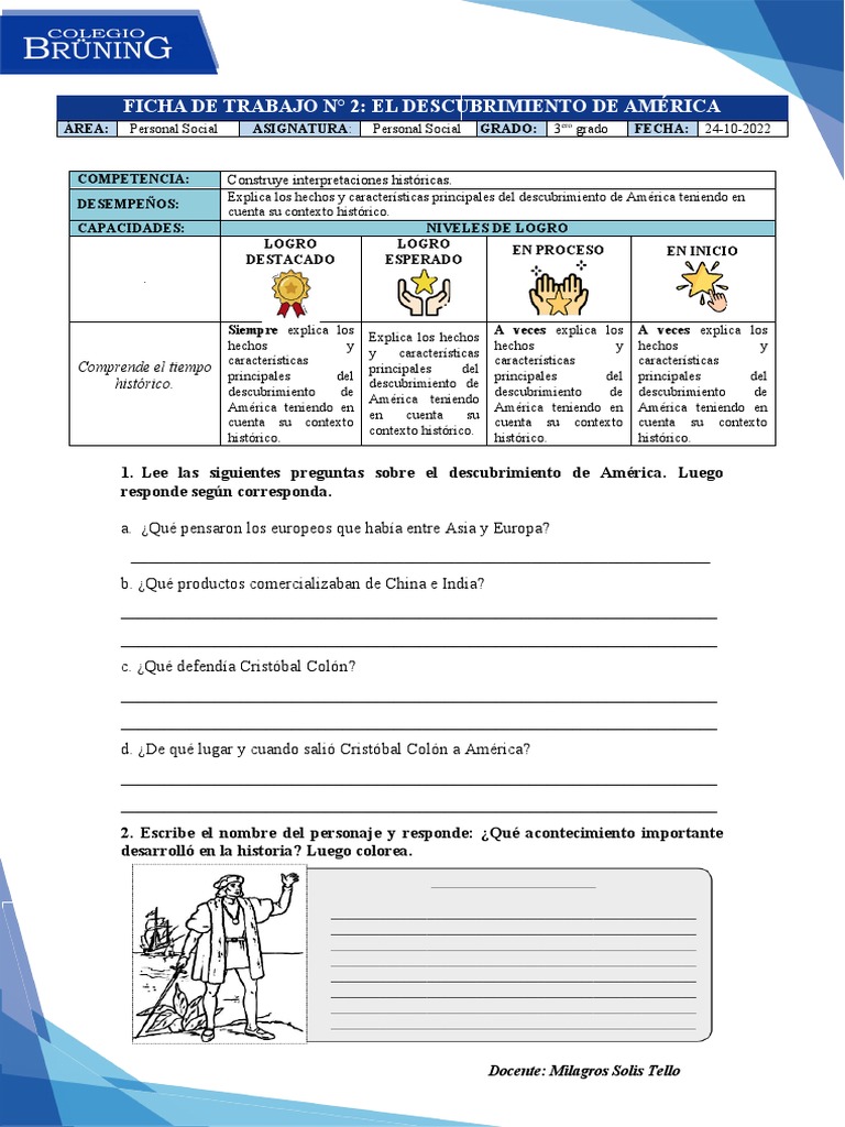 Exploring the Discovery of America | PDF | Cristobal colon | Américas