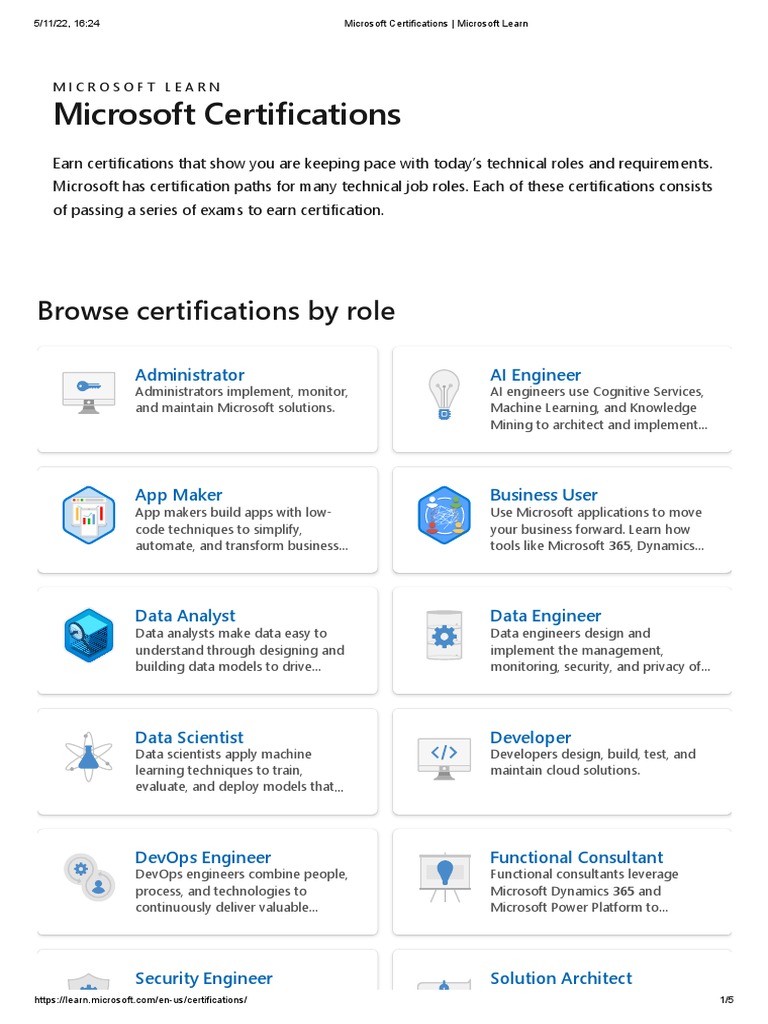 Microsoft Certifications - Microsoft Learn | PDF | Computer Security | Security