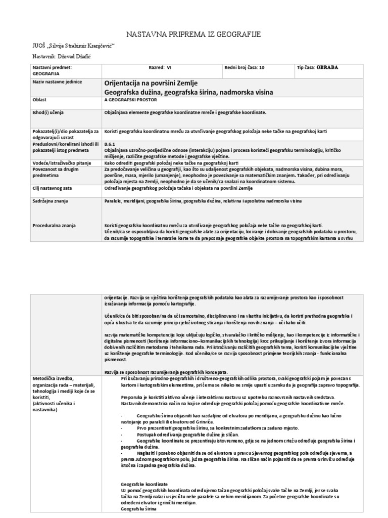 GŠ GD I NV Obrada | PDF