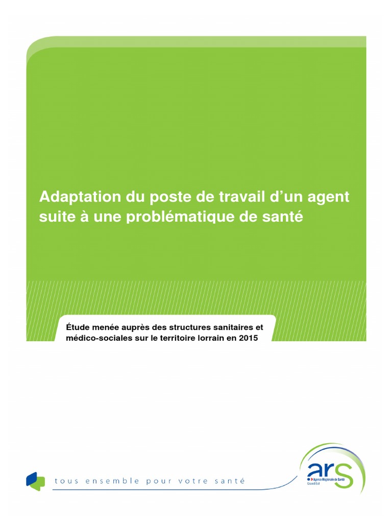 Adaptation Poste Santé en Lorraine 2015 | PDF | Invalidité | Allaitement