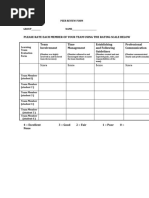 Team Performance Evaluation Form | PDF | Performance Appraisal | Behavioural Sciences