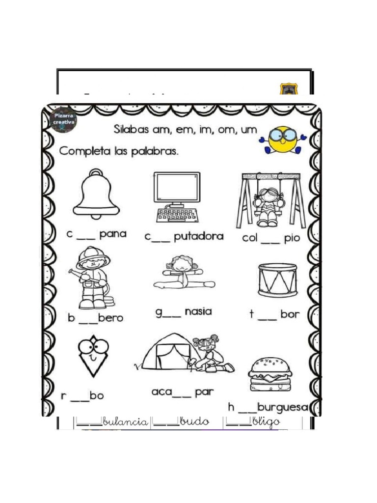 Ficha de Am, Em, Im, Om, Um | PDF