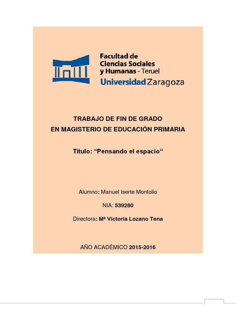 Iserte, M. (2016) Pensando El Espacio | PDF | Pensamiento | Inteligencia