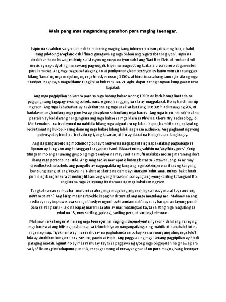 Filipino Formal Essay | PDF