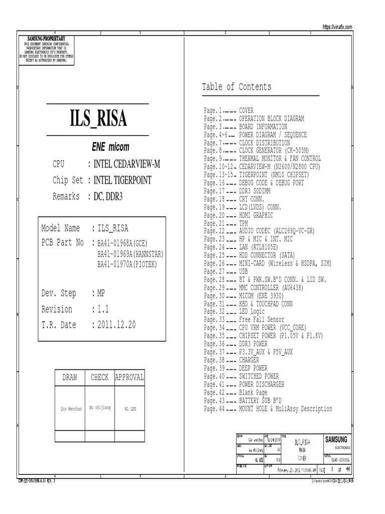 Samsung NP100 - Samsung ILS RISA BA41-01968A BA41-01969A BA41-01970A | PDF | Computer ...