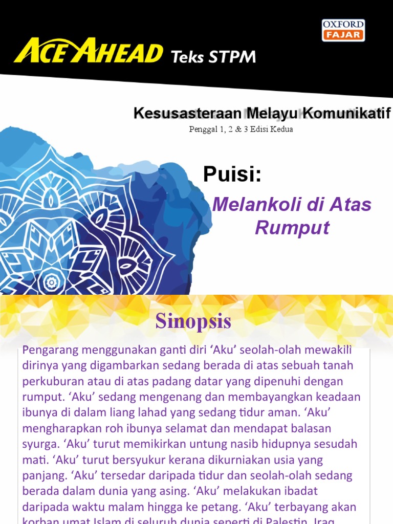 Prosa - Melankoli Di Atas Rumput | PDF