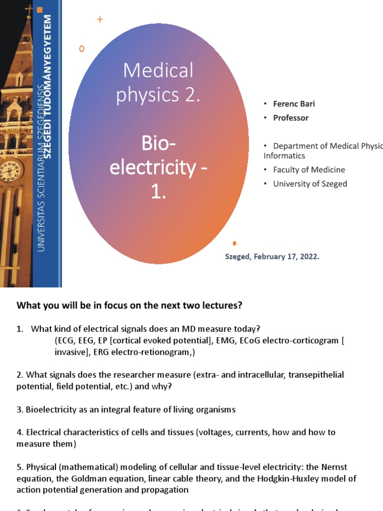 Lecture 2 - Bioelectricity-2 | PDF | Cell Membrane | Electroencephalography