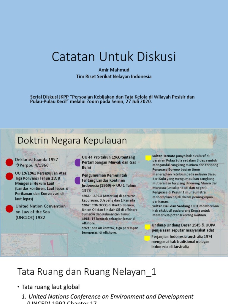 Persoalan Kebijakan Dan Tata Kelola Di Wilayah Pesisir Dan Pulau-Pulau Kecil (Catatan Untuk ...