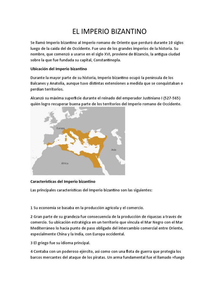 El Imperio Bizantino | PDF | imperio Bizantino | imperio Romano