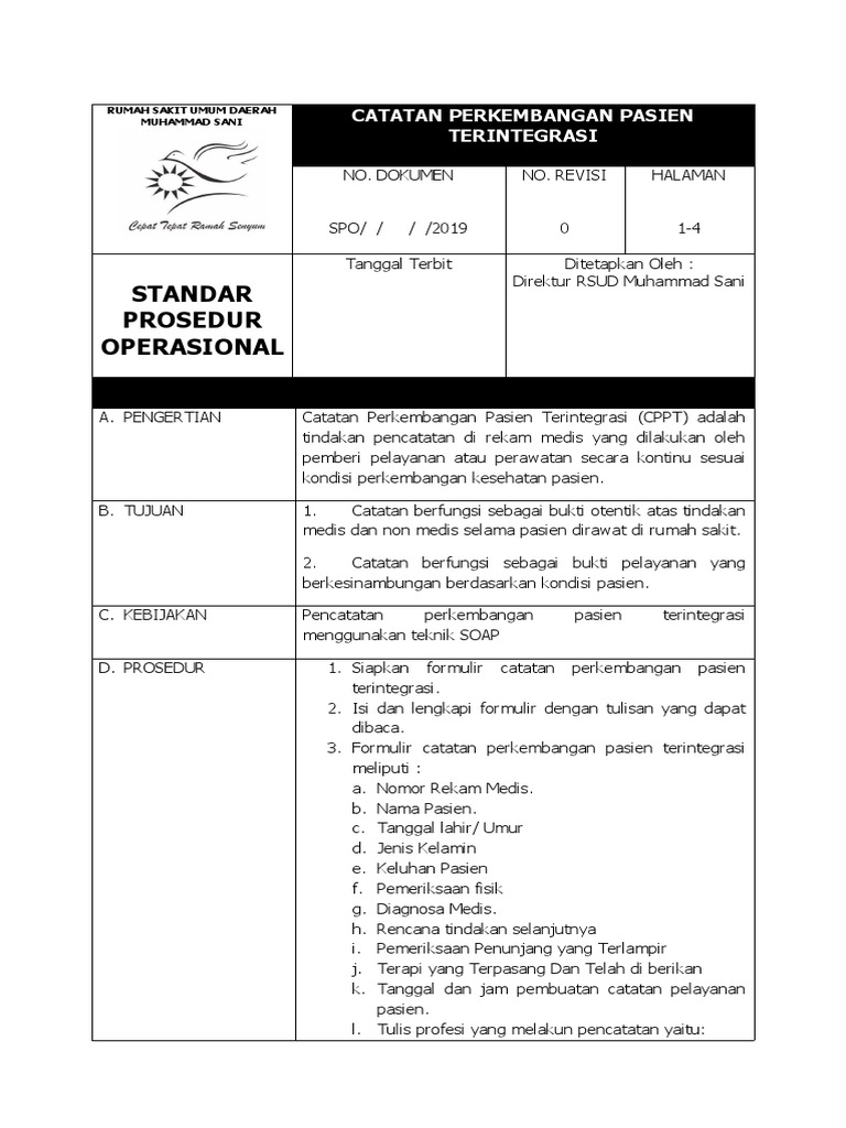 Prosedur CPPT di Rumah Sakit | PDF