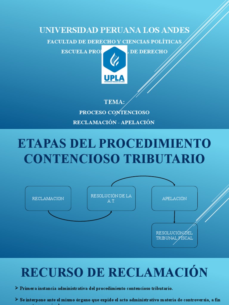 Proceso Contencioso Tributario en Perú | PDF | Apelación | Justicia