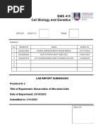 Bio122 Experiment 1 Lab Report | PDF | Microscope | Cell (Biology)
