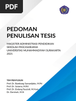 Pedoman Penulisan Tesis UGM | PDF